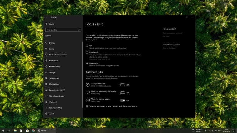 Windows 10'da Focus Assist Nasıl Kurulur ve Kullanılır