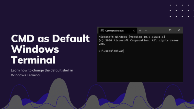 Windows Terminal'de Komut İstemi'ni (CMD) Varsayılan Olarak Ayarlama